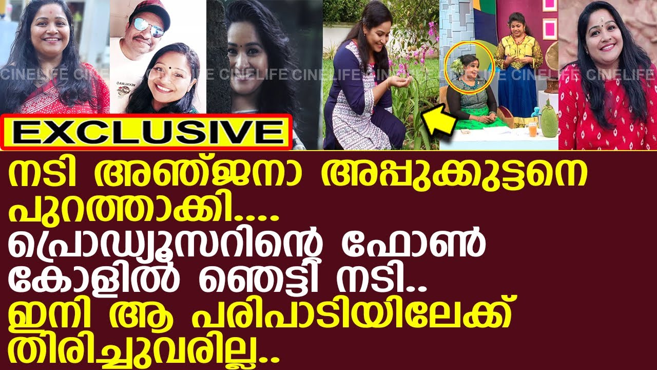 നടി അഞ്ജനാ അപ്പുക്കുട്ടനെ പുറത്താക്കി.. പ്രൊഡ്യൂസറിന്റെ ഫോണ്‍ കോള് ...
