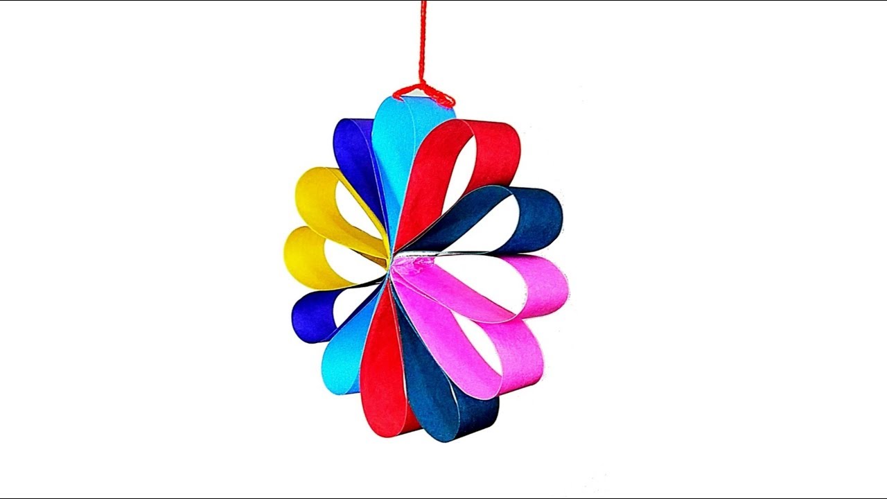 NEW YEAR DECORATION || PAPER DECORATION || PAPER CRAFT - YouTube
