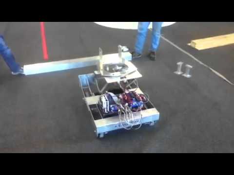 2012 FRC Team 281 Build Season Robot Driving Over Bump - YouTube