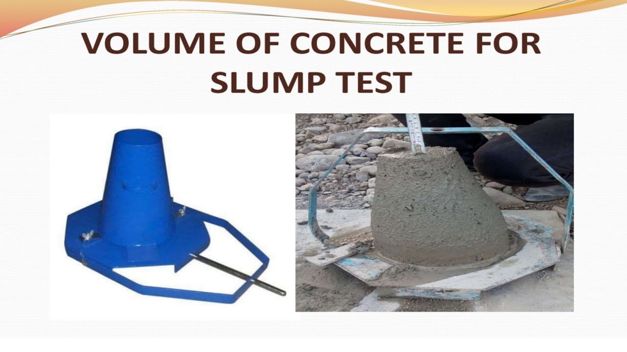 Volume Of Concrete For Slump Cone Test #slumptest #civilengineers - YouTube