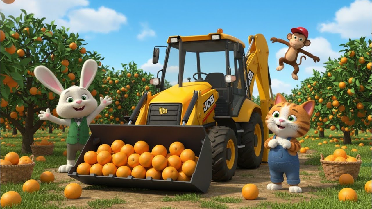 “Rabbit 🐰 Cat 🐱 Monkey 🐵 की JCB से Orange Garden में ज़बरदस्त मेहनत ...