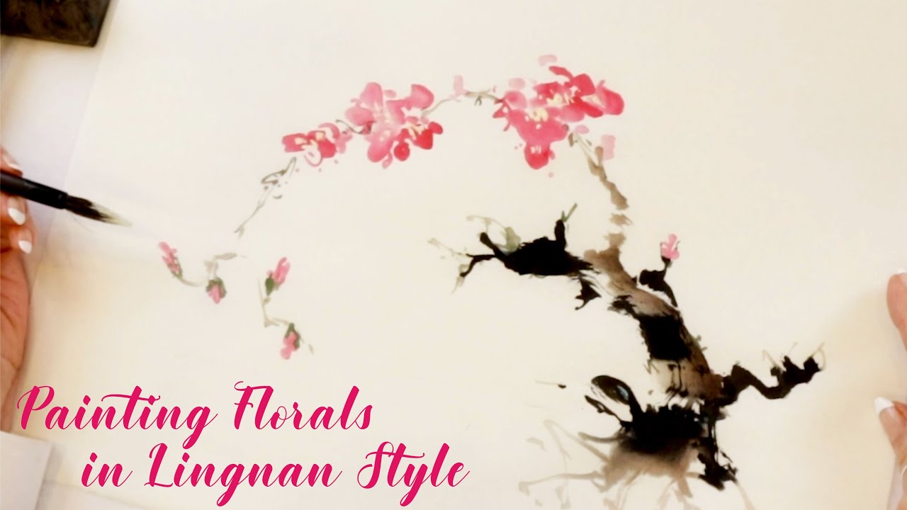 Painting Florals in Lingnan Style - YouTube