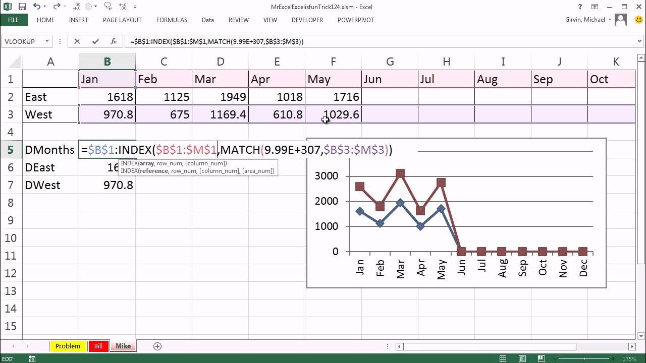 Mr Excel & excelisfun Trick 124: Dynamic Stacked Line Chart - YouTube