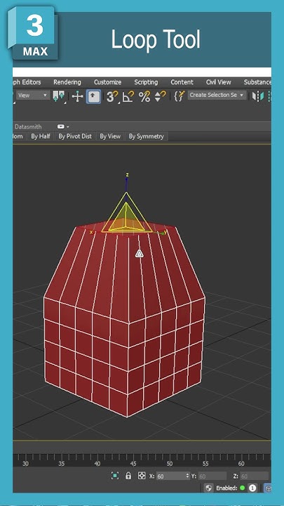 How to use Loop Tool In 3Ds Max #3d #3dsmax - YouTube
