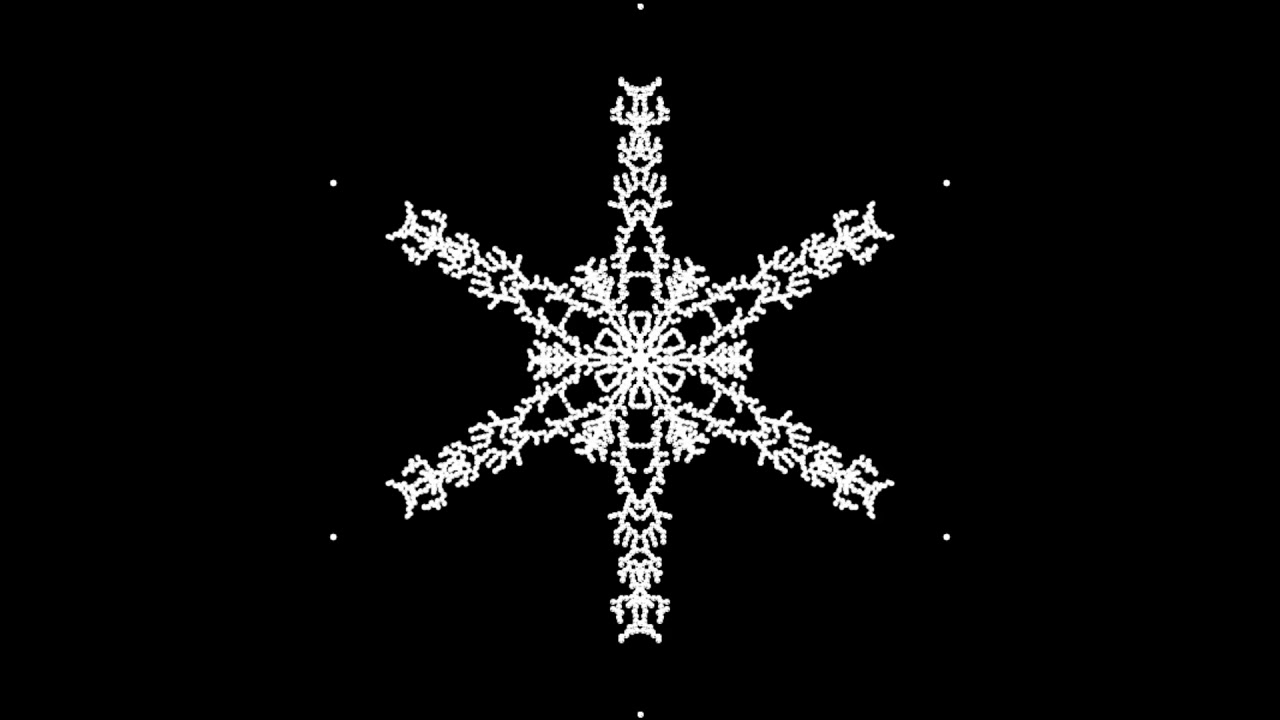 15 minutes of Randomly Generated Snowflakes - YouTube