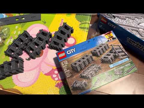 How do you get the tracks apart in a Lego train set?