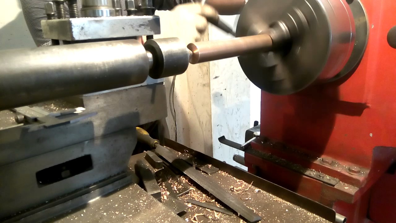 Making a copper bolt on the lathe machine - YouTube