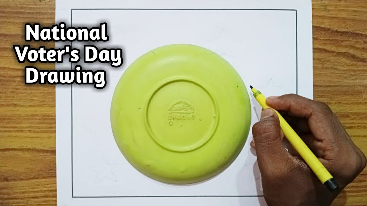 National Voters Day Drawing / मतदाता जागरूकता ड्राइंग / Voters ...
