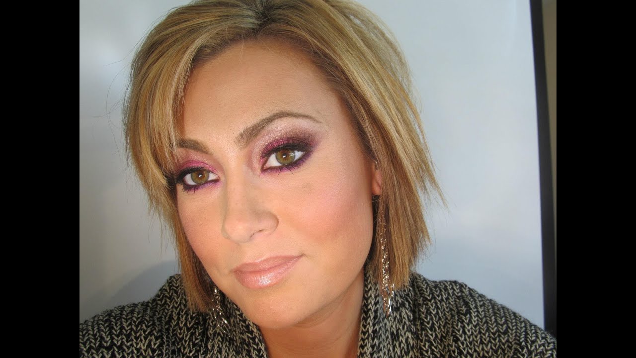 Strawberry & Raspberry Hot Pink Valentines Day Smokey Eye - YouTube