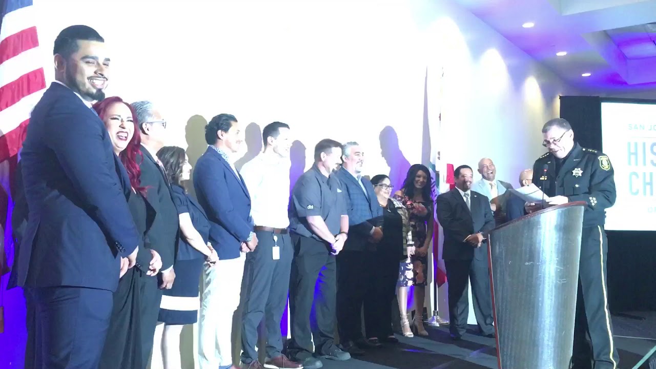 San Joaquin Sheriff Pat Withrow swears in the newly elected Hispanic ...