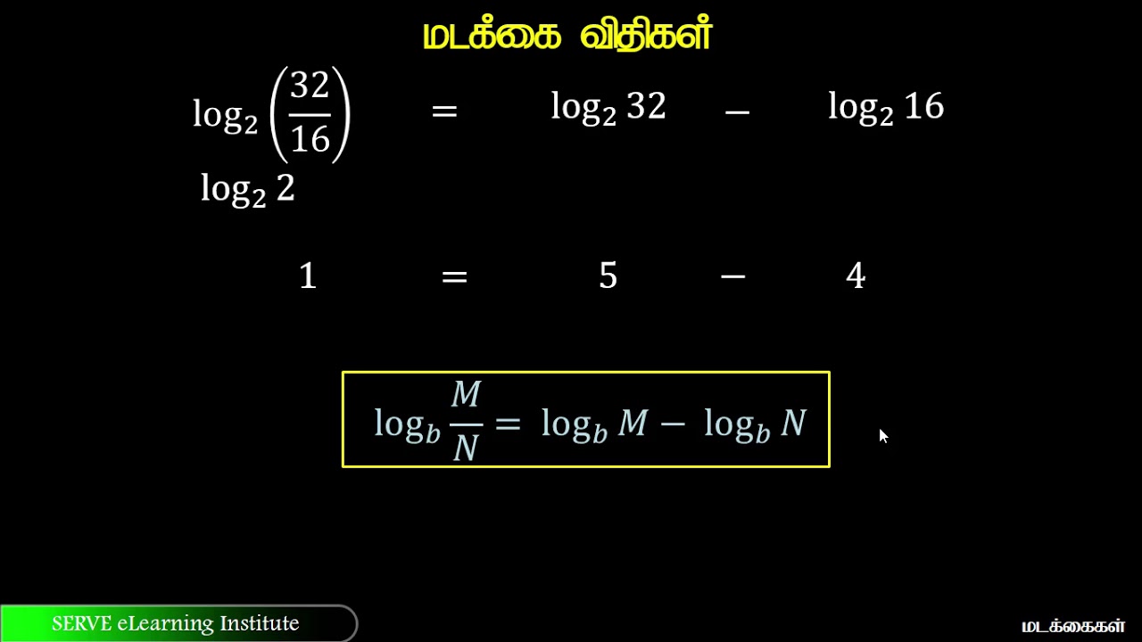 Grade 10 : Subject :19 : logarithms part2 - YouTube