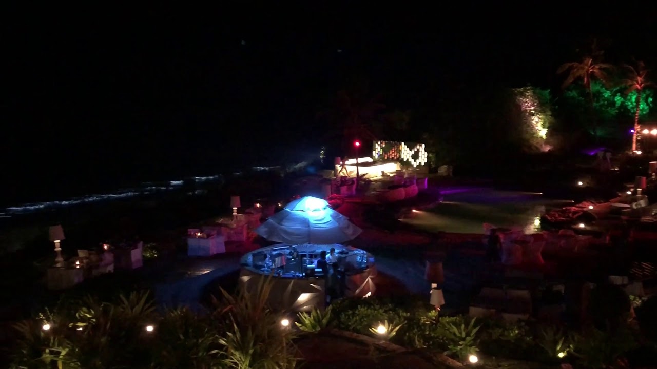 W Hotel Goa, Rock-Pool at night - YouTube