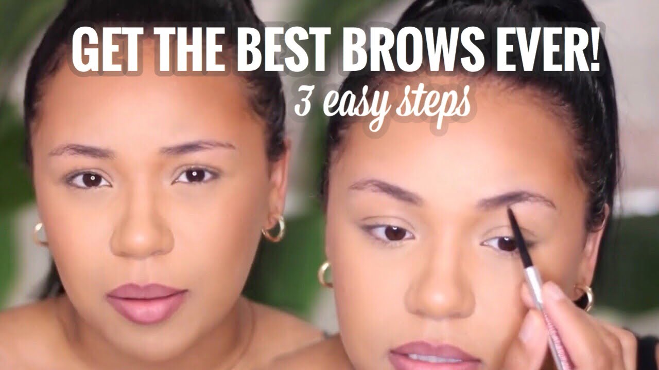 BEST EYEBROW ROUTINE!! | UPDATED BROW TUTORIAL!! | jazminekiah - YouTube