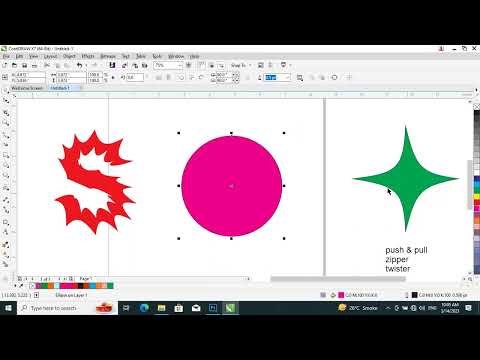 contour , envelope and distort in coreldraw - YouTube