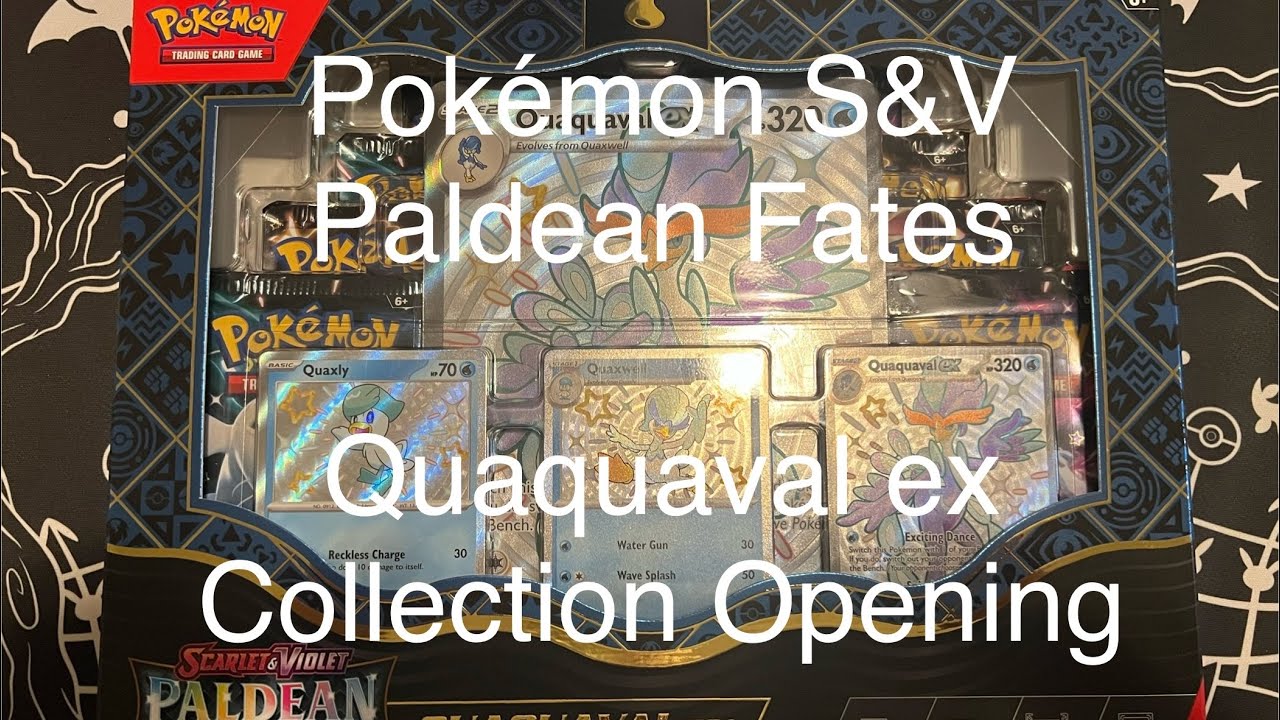 Pokémon S&V Paldean Fates Quaquaval ex Premium Collection Opening ...