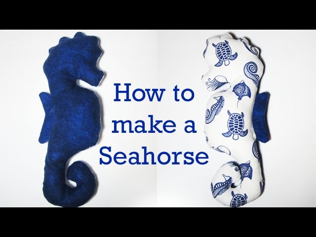 Printable Seahorse Sewing Pattern Free PDF Pattern Ocean Treasures