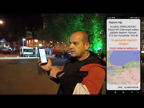 DEPREM TATBİKATI ANINDA ÖNCEDEN TELEFONA GELEN UYARI #deprem #depremanı  #earthquake  #Depremağı