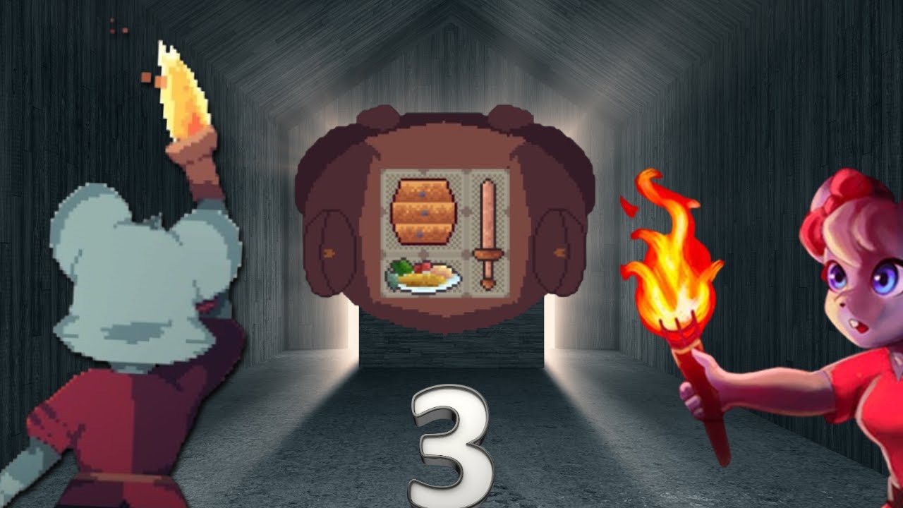 Mouse with a Backpack, in a dungeon (family friendly dungeon-rogue game ...