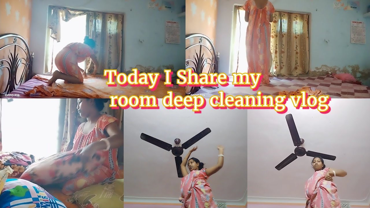 🌿 indian housewife morning cleaning vlog।।indian housewife room deep ...