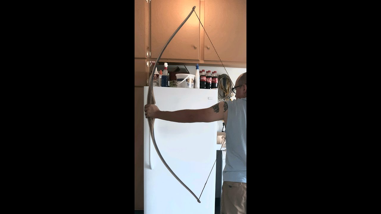 Homemade Longbow Series. Part 5: final tiller and first shots - YouTube