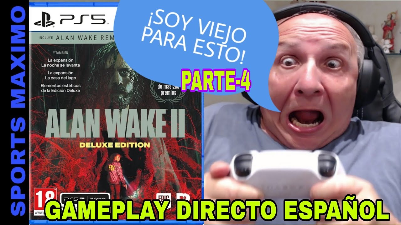 ALAN WAKE 2 DELUXE EDITION, ¡ULTIMO PARCHE MEJORADO!, PARTE-4 (PS5)GAMEPLAY ANALISIS DIRECTO ...