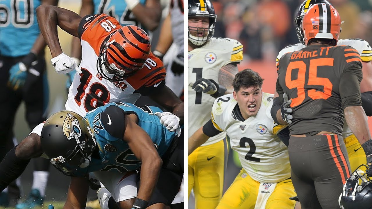 NFL Players ANGRIEST Moments On The Field Revealed! - YouTube