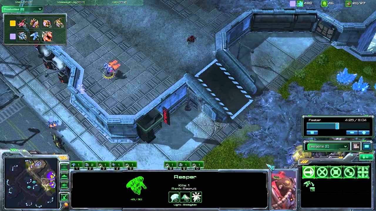 StarCraft 2 - [T] Mass Reaper vs. Fast Expand Zerg - Strategy - YouTube