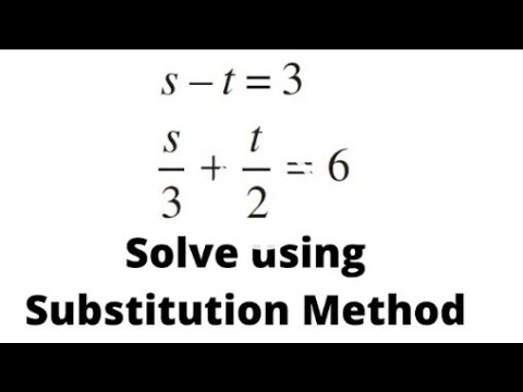 solve the following pair of linear equation by the substitution method ...