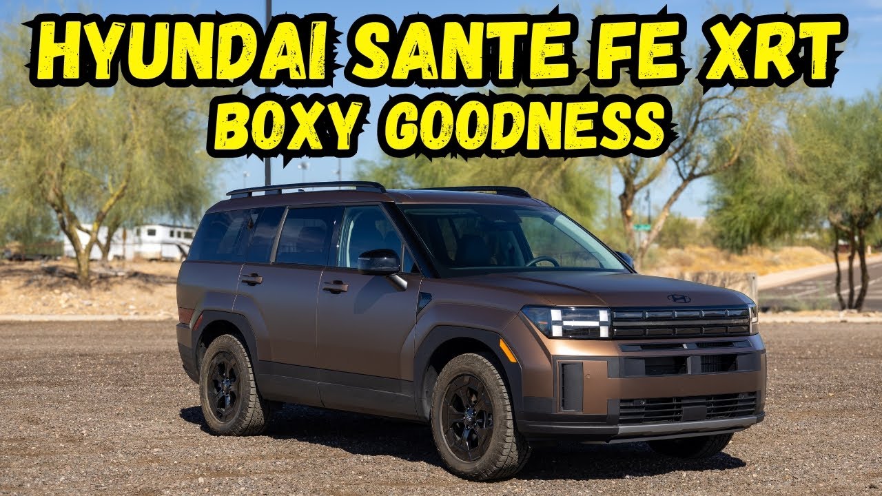 Boxy H Goodness in the Hyundai Sante Fe Review - YouTube