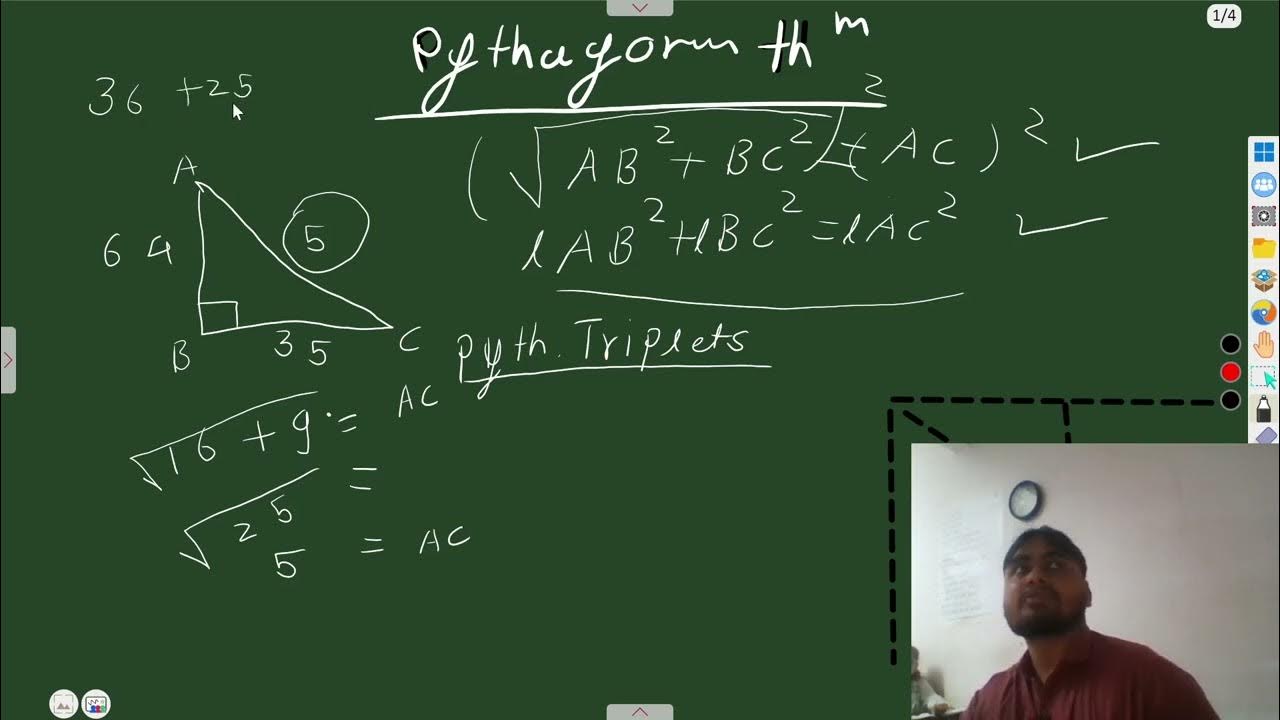 10th mathematics part 2 Pythagoras theorem MP2C2L1 - YouTube