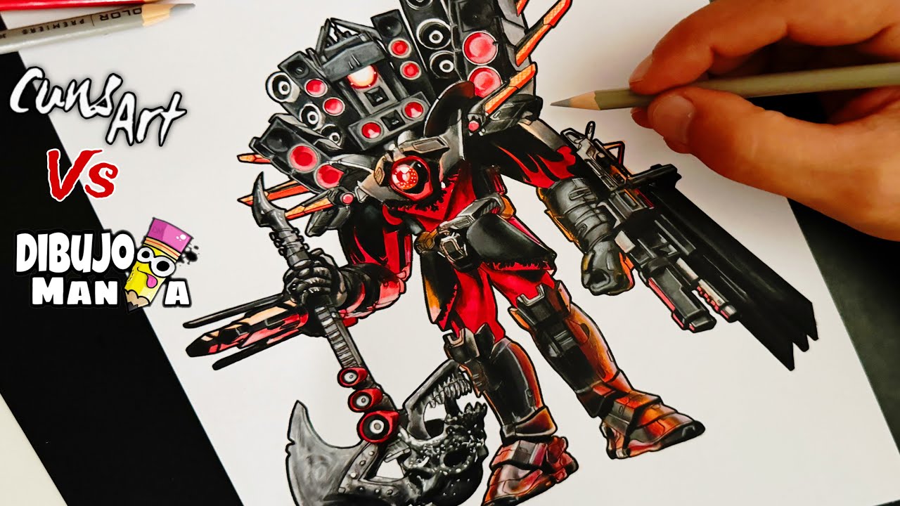 [Dibujo] TITAN SPEAKERMAN 3.0 Rocker (Colaboración con Dibujomania) - YouTube