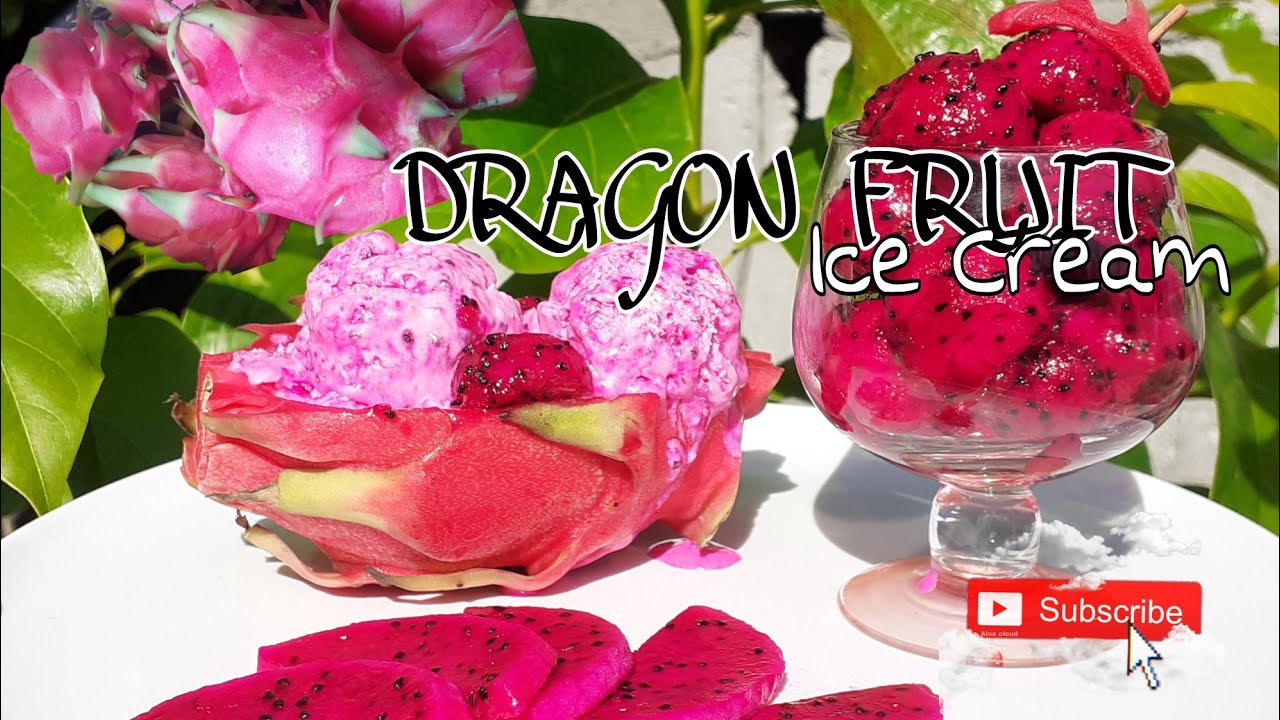 DRAGON FRUIT Ice Cream (3 Ingredients) || Vlog with LEA - YouTube