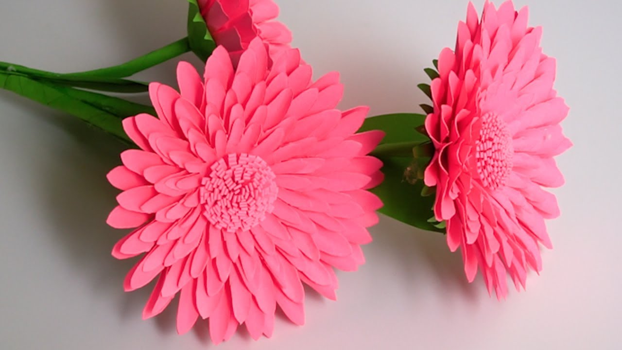 Gerbera Flower How To Make Gerbera Flower Paper Crafts Ideas 2020 Gerbera Flower How To Make Gerbera Flower Paper Crafts Ideas 2020