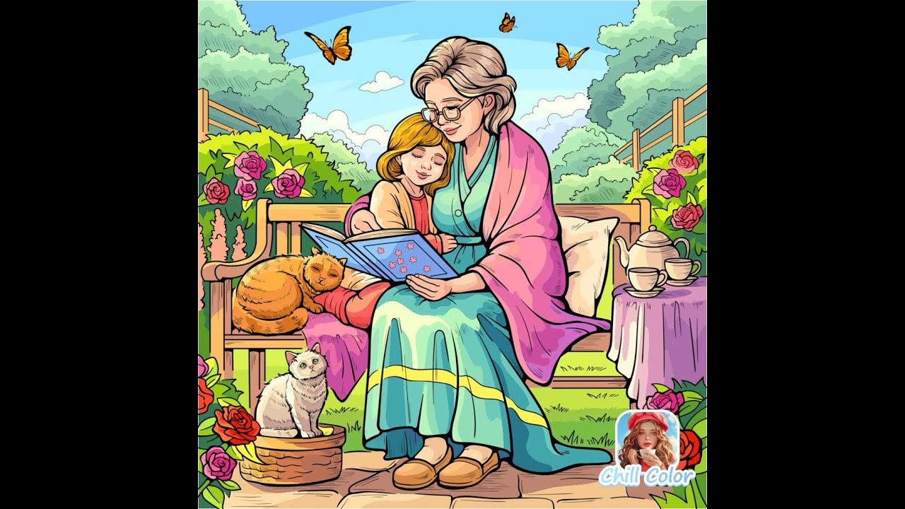 Color by numbers | Grandma's Love #1 | Chill Color App | Play Store ...