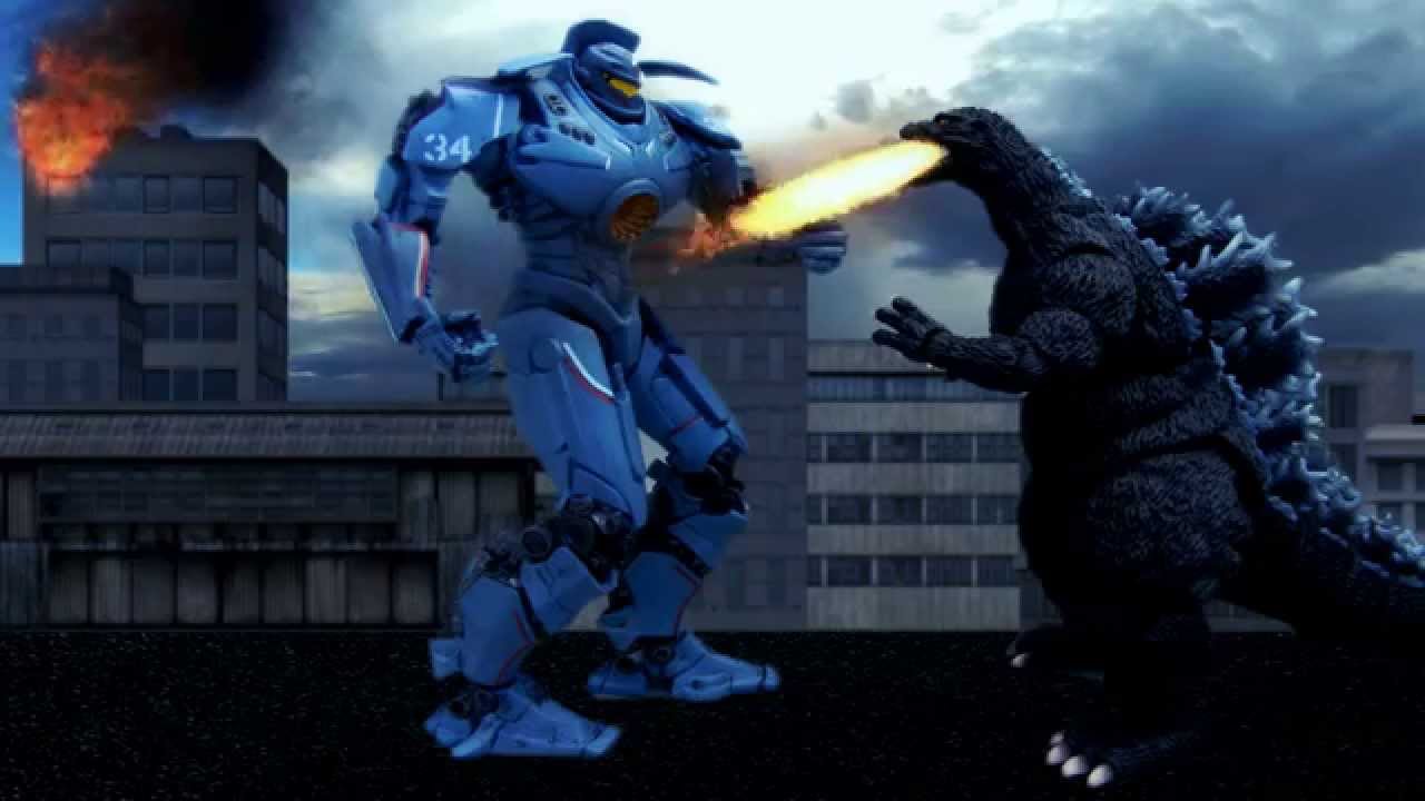 godzilla vs gipsy danger - YouTube