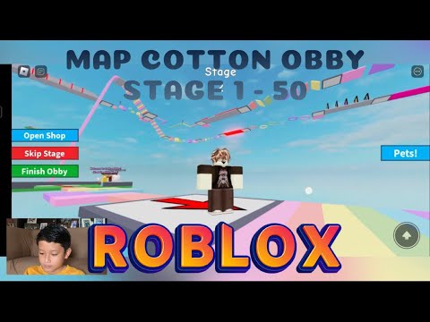 Roblox | Map Cotton Obby | Stage 1 - 50 - YouTube