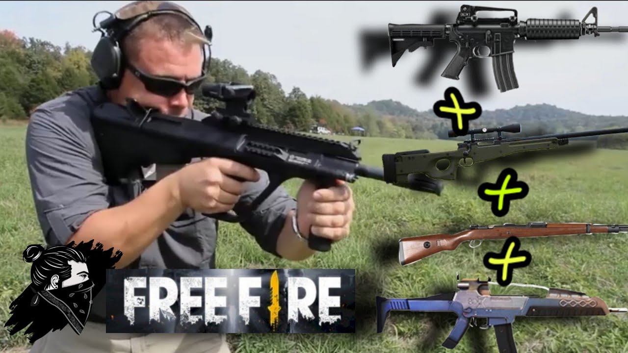 Garena free fire guns in real life (AK47/M4A1/M1014/M1887/SCAR/AWM ...