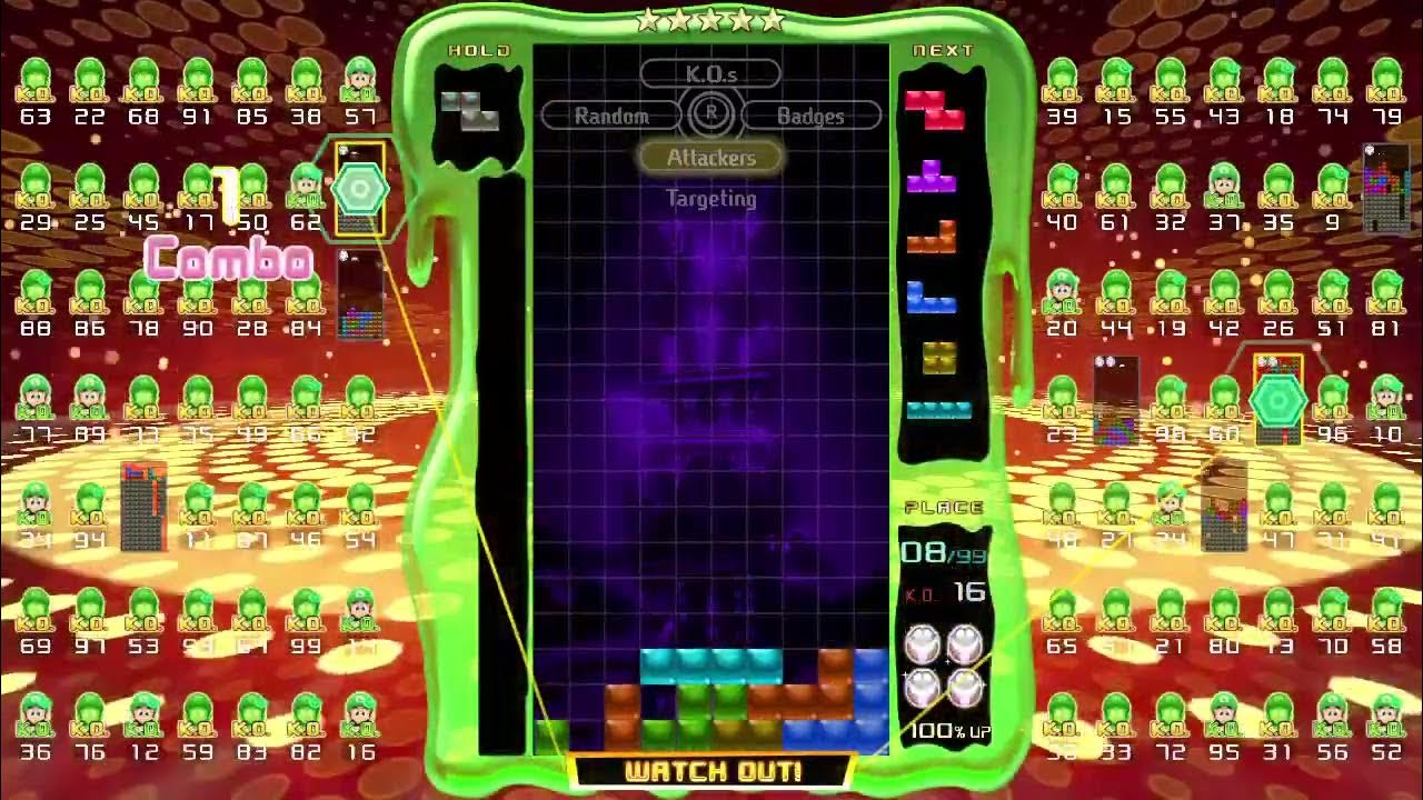 my t-spin double sends 12 lines in the top 10 in tetris 99 invictus today!!!!!!!!! - YouTube