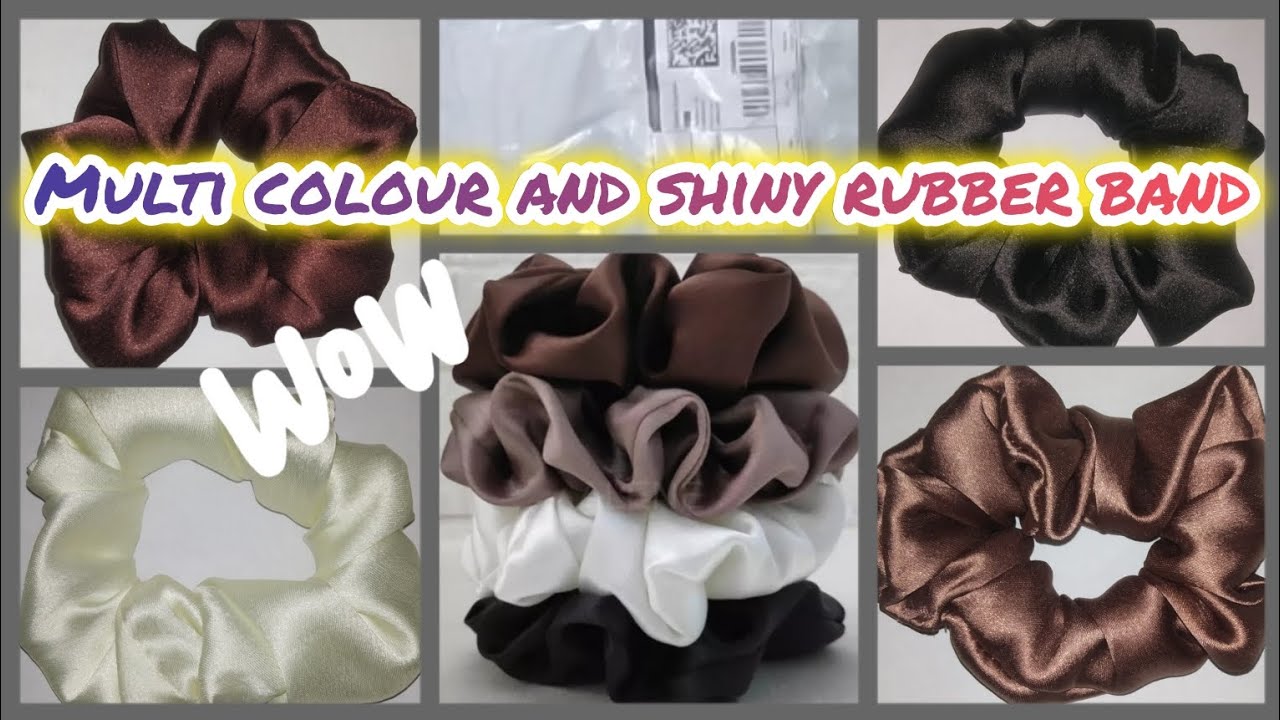 Multi colour and Shiny Rubber band | Multi colour Rubber band unboxing ...