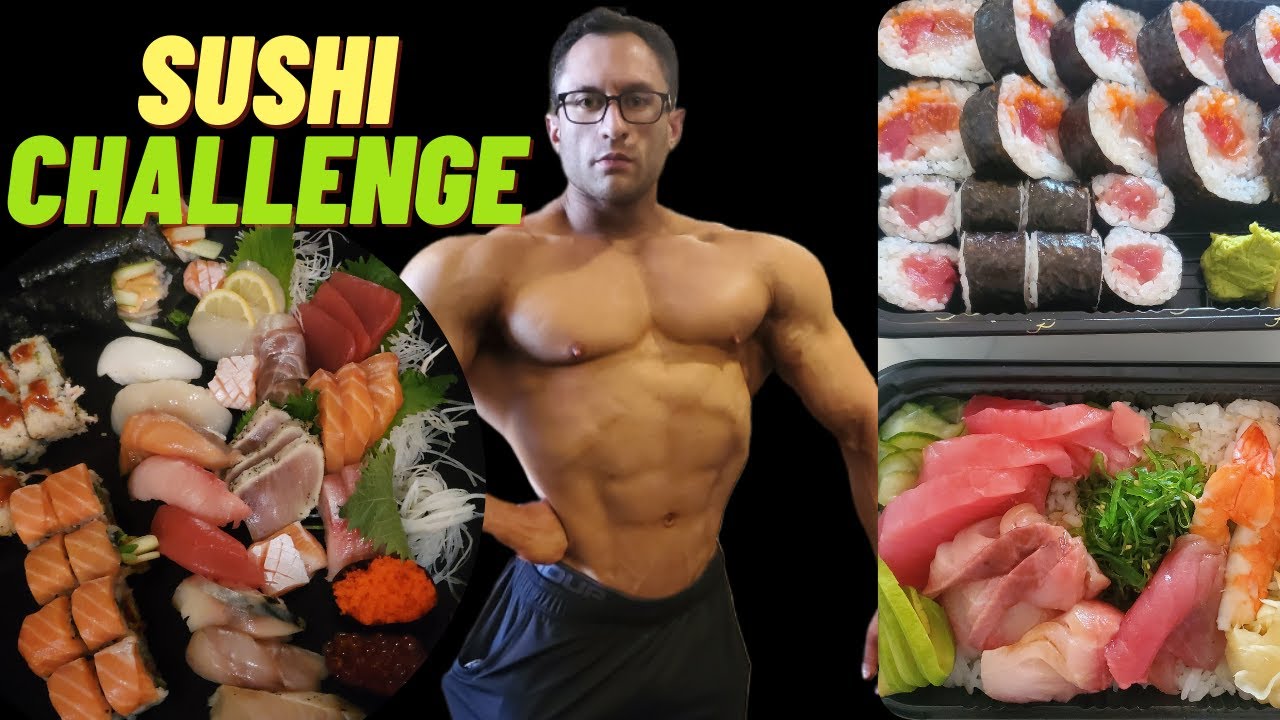 INSANE Post Bodybuilding Competition Sushi Challenge - YouTube