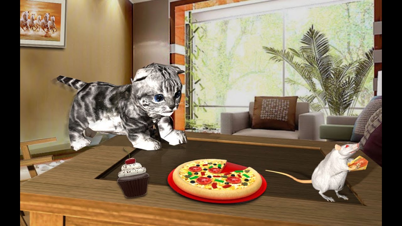 Virtual dog pet cat home adventure family pet game - YouTube