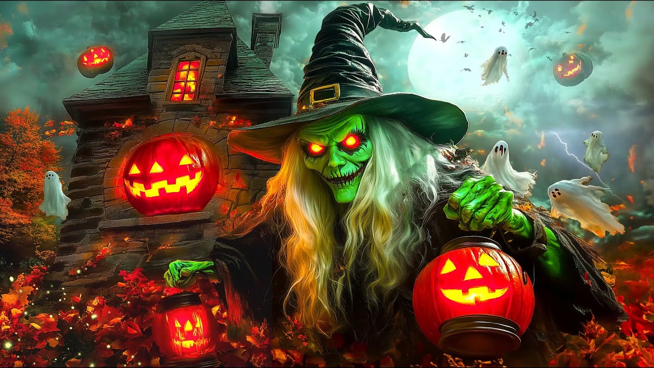 Witch's Curse 👻 | Spine-Chilling Halloween Music & Haunted Ambiance 🎃🧙 ...