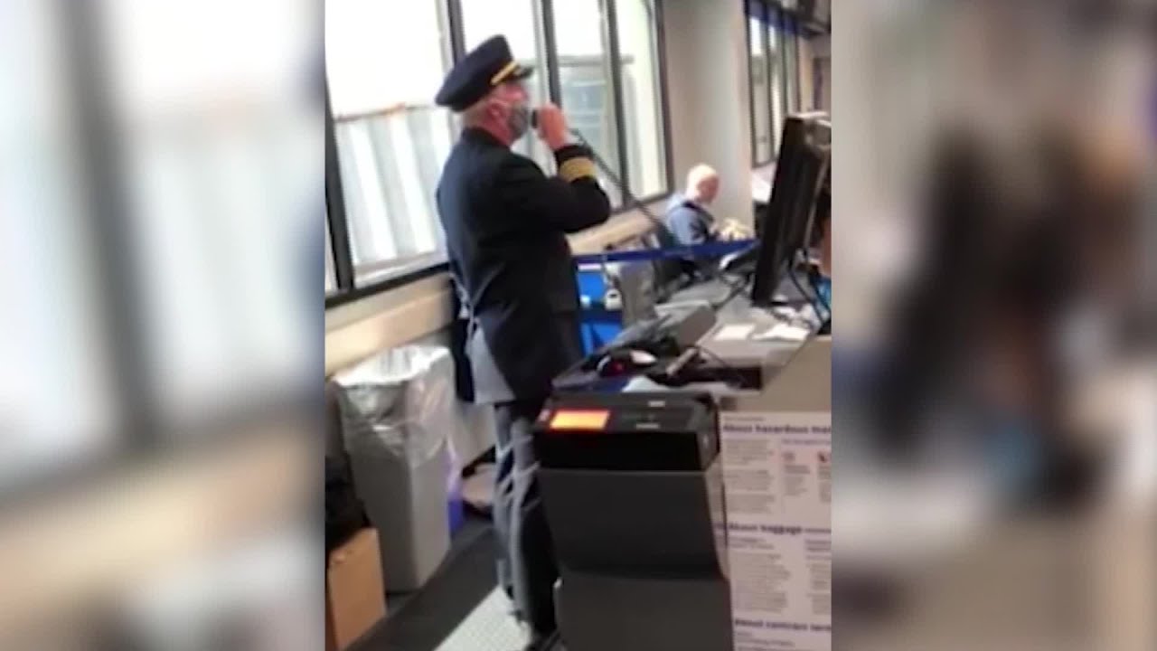 WATCH: United Airlines pilot thanks volunteer healthcare workers on his ...