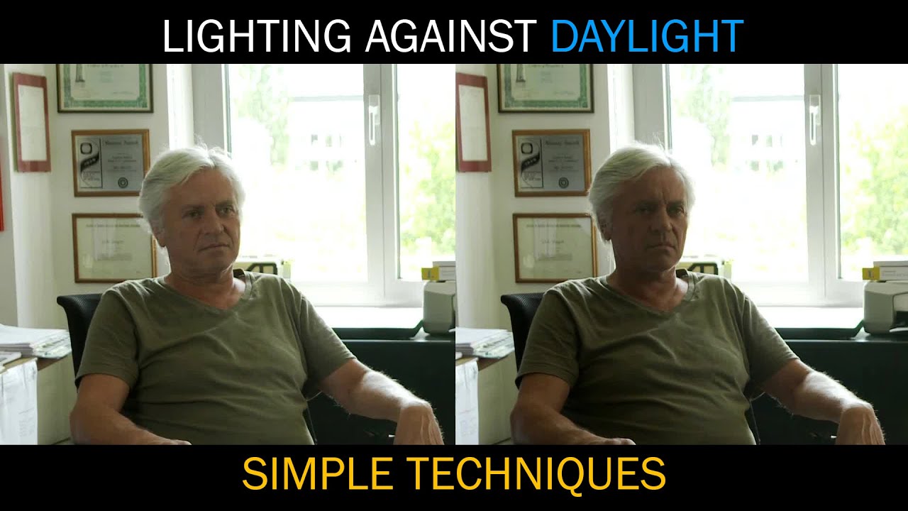 Lighting against daylight - simple techniques - YouTube