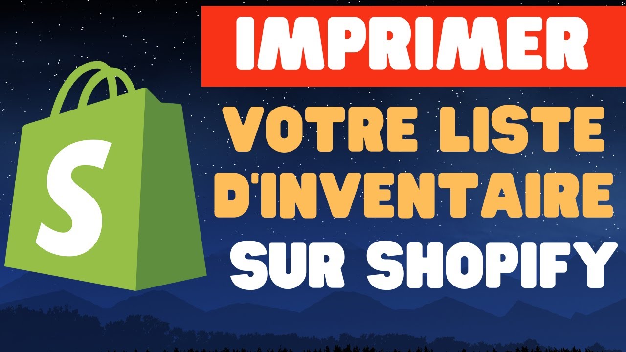 comment imprimer votre liste d'inventaire sur Shopify 2025 - YouTube