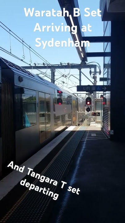 Waratah B Set arriving and Tangara T Set Departing sydenham - YouTube