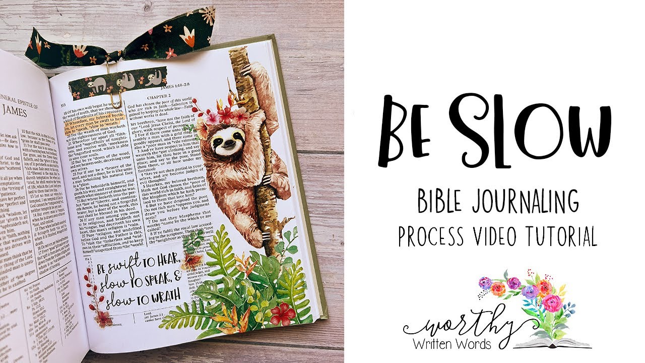 Be Slow Page Kit New Testament Journaling Tutorial - YouTube