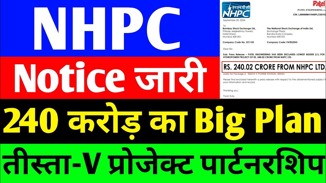 NHPC share latest News Notice जारी ? | NHPC share Big News | NHPC share ...