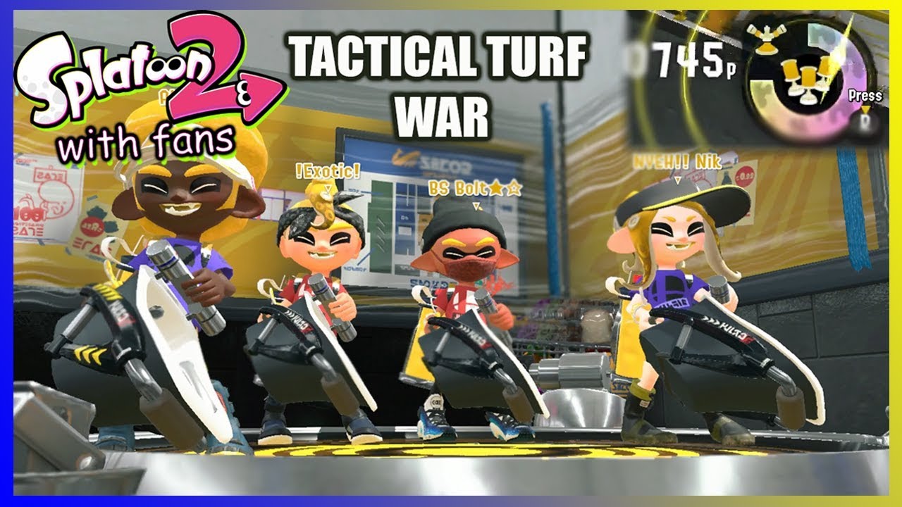 TACTICAL TURF WAR (Splatoon 2 Private Battle Funny Moments with Fans ...