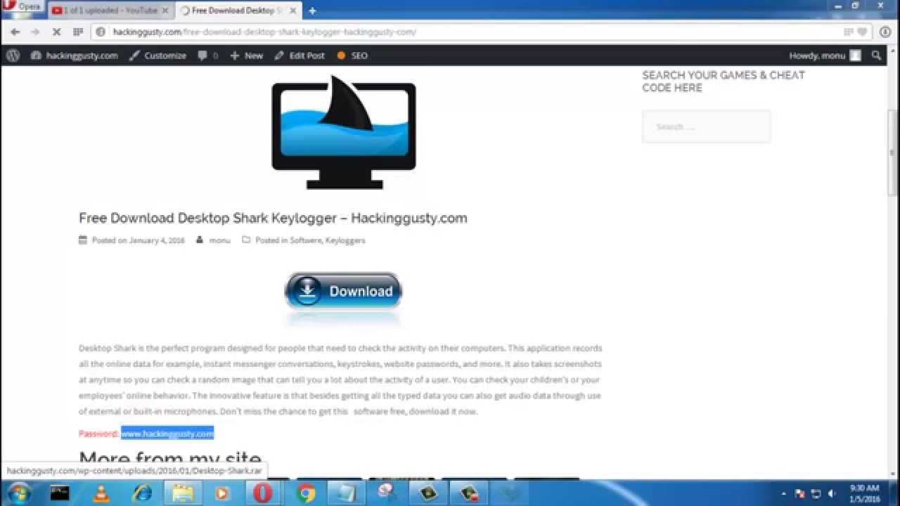 How to download desktop shark keylogger - YouTube